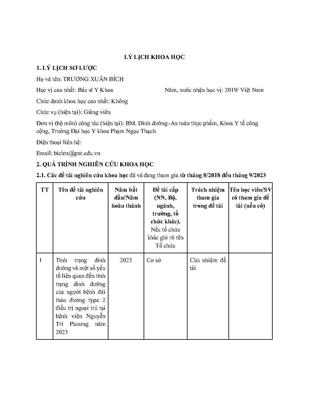 Trường Đại Học Y Khoa Phạm Ngọc Thạch